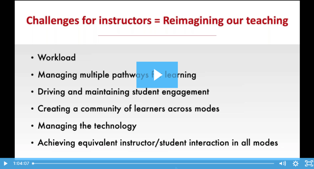 You Can Be in Two Places at One Time: Dual Modality Teaching and ...